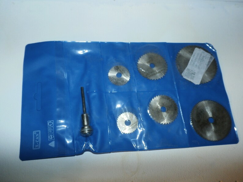 7pc Saw Blades Set With Mandrel for Cutting Wood, Plastic, Metal for ...
