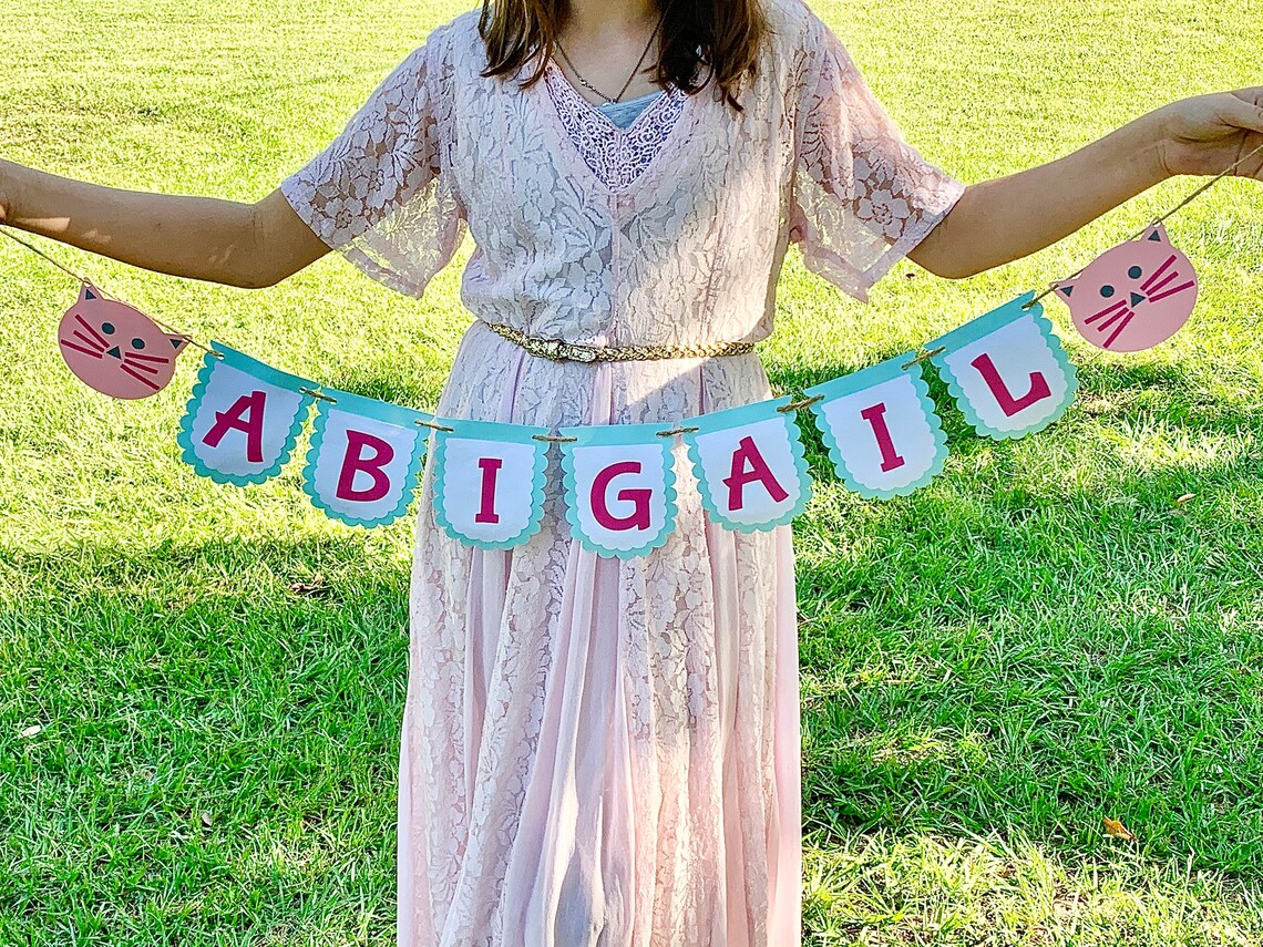 Custom Name Banner Party Banner Choose Your Name Banner - Etsy