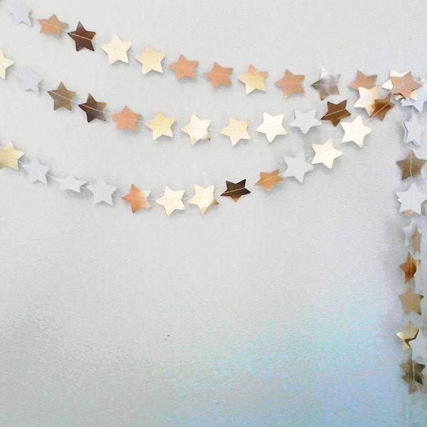 Gold Star Bunting - Etsy