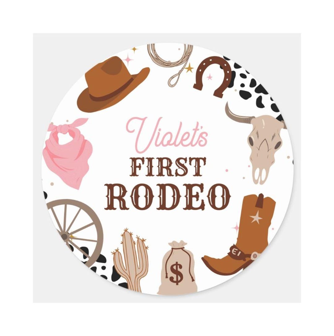 Rodeo Birthday Edible Image for Cookies, Girl First Birthday, Girl ...