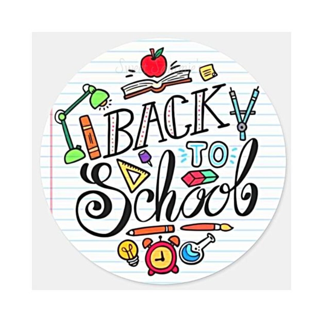 Back to School 2025 - Edible Image - New School Year Graphic - Cookie ...