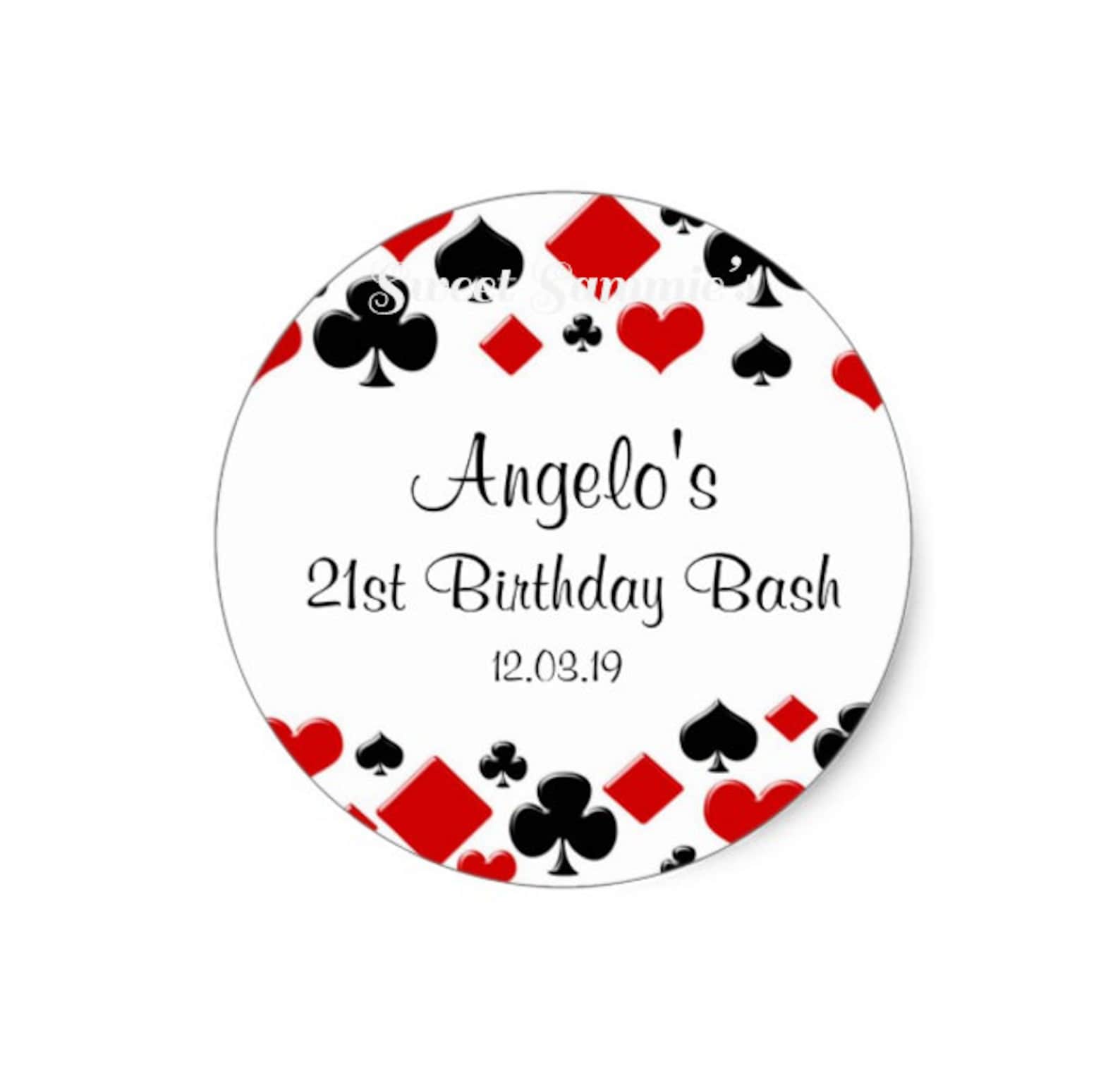 Casino Birthday Oreo Image Custom Oreo Image Casino Birthday | Etsy