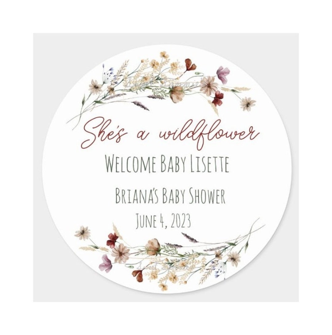 Wildflower Baby Shower, She's a Wild Flower, Girl Baby Shower, Spring ...