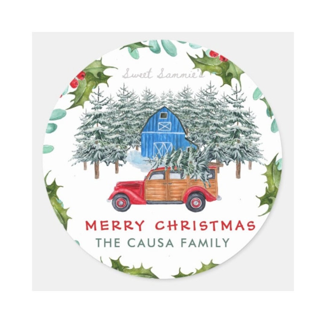 Christmas Edible Image - Christmas Cookie Image - Custom Treatimage ...