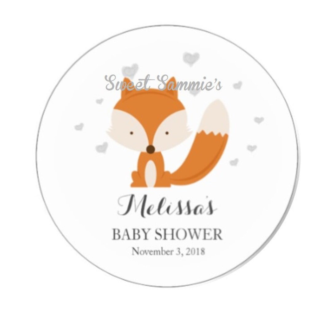 Fox Baby Shower, Fox Edible Image, Baby Fox Treat Image, Woodland Fox ...