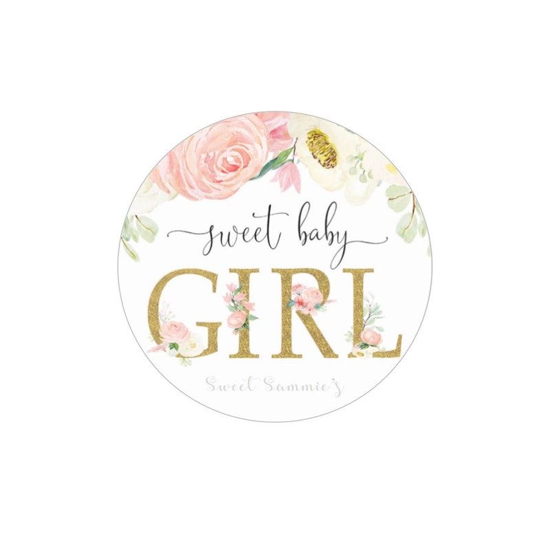 Baby Girl Edible Sticker - Etsy
