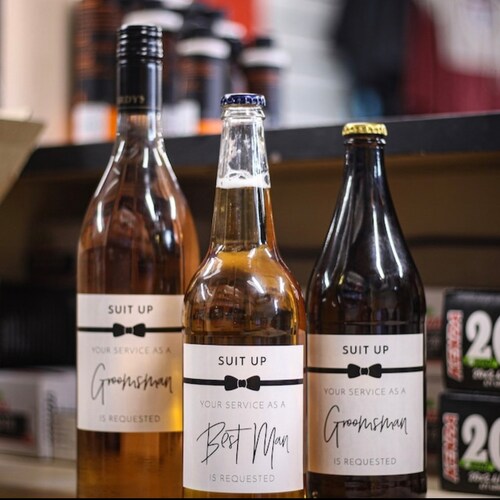 Custom Groomsman Proposal Wine Label Will You Be My Best Man - Etsy