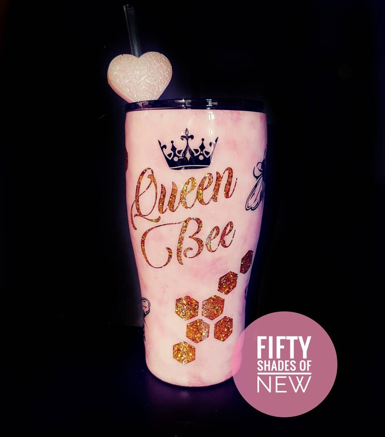 Queen Bee Tumbler 30oz. Bee Cup Bee Gift Insulated | Etsy