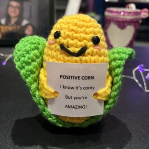 Emotional Support Corn , Crochet, Amigurumi, Corn,vegetable, Gift ...