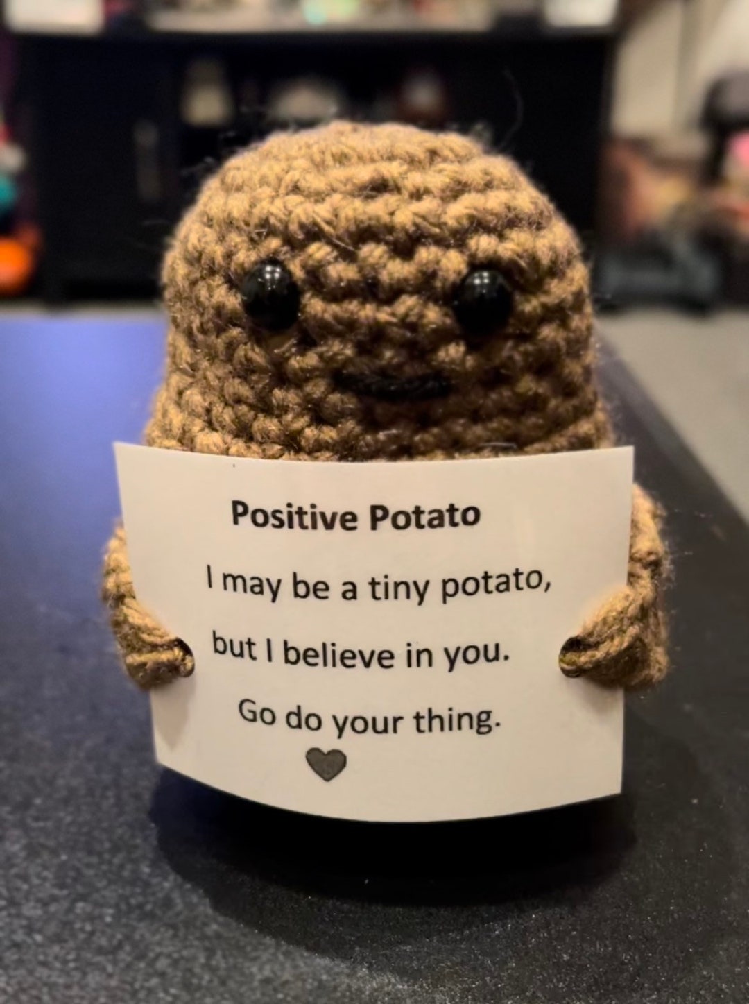 Positive Potato, Crochet, Amigurumi, Potato, Gift, Positive Vibes , Get ...