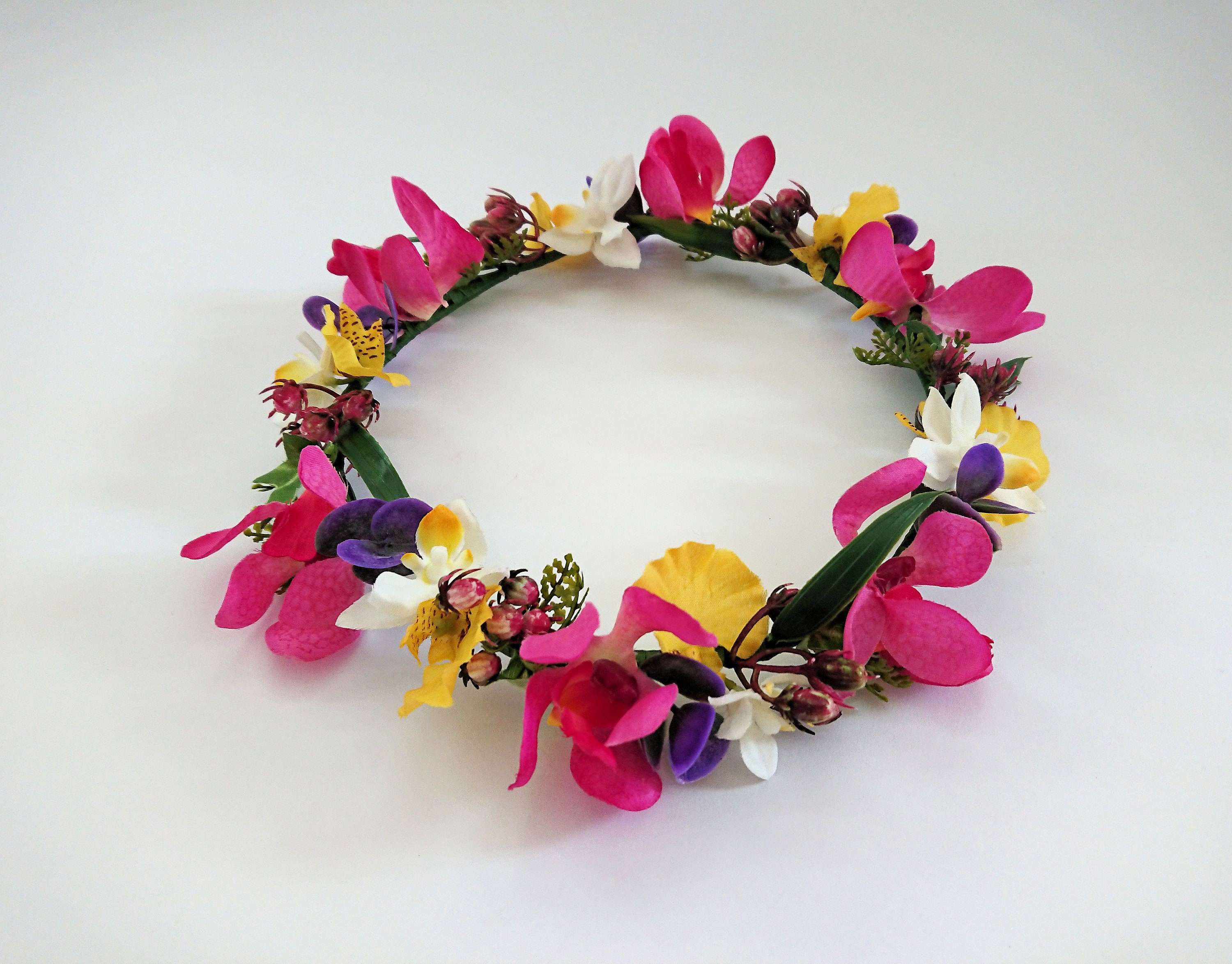 Tropical Flower Crown for Weddings, Bridal, Bridesmaid - Etsy