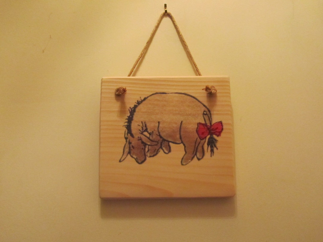 Winnie-the-pooh Character Sign Classic Pooh Eeyore - Etsy