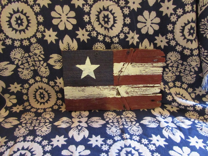 Primitive Barnwood Flag | Etsy