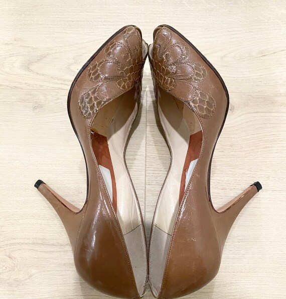 Designer Italian leather 70’s heels - Gem