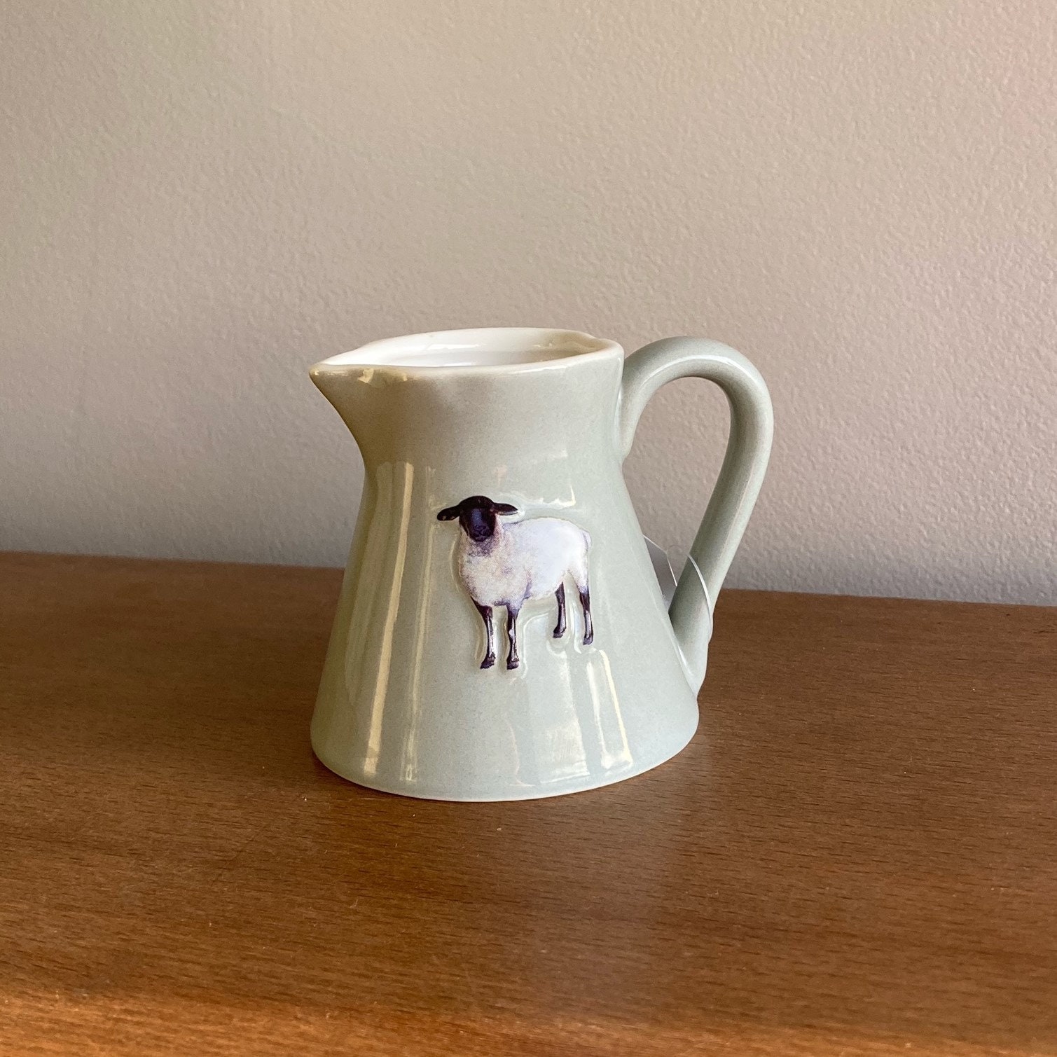 Mini Ceramic Sheep Embossed Jug | Etsy