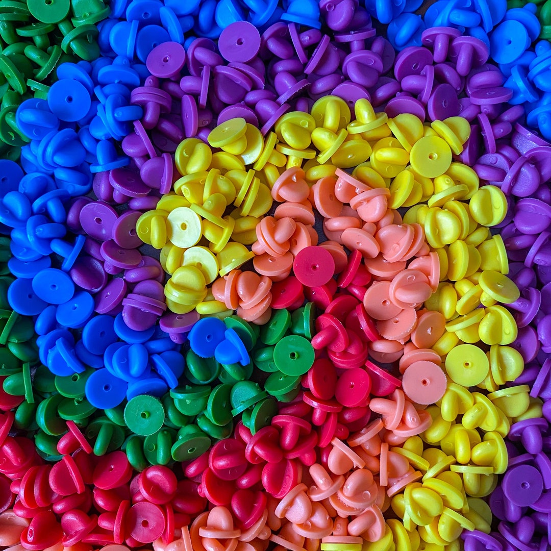 100 Rubber Pin Backs for Hat Pins and Lapel Pins - Etsy