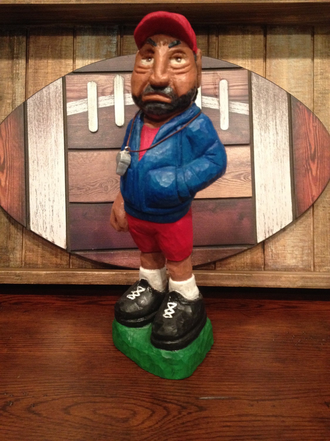 Collectible Caricature "coach" Wood Carving for Coach/sports Fan ...