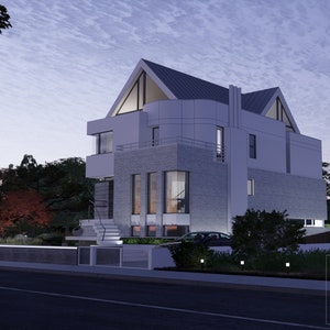 House Plans, One Family 4 Bedroom House Architectural Concept Design ...