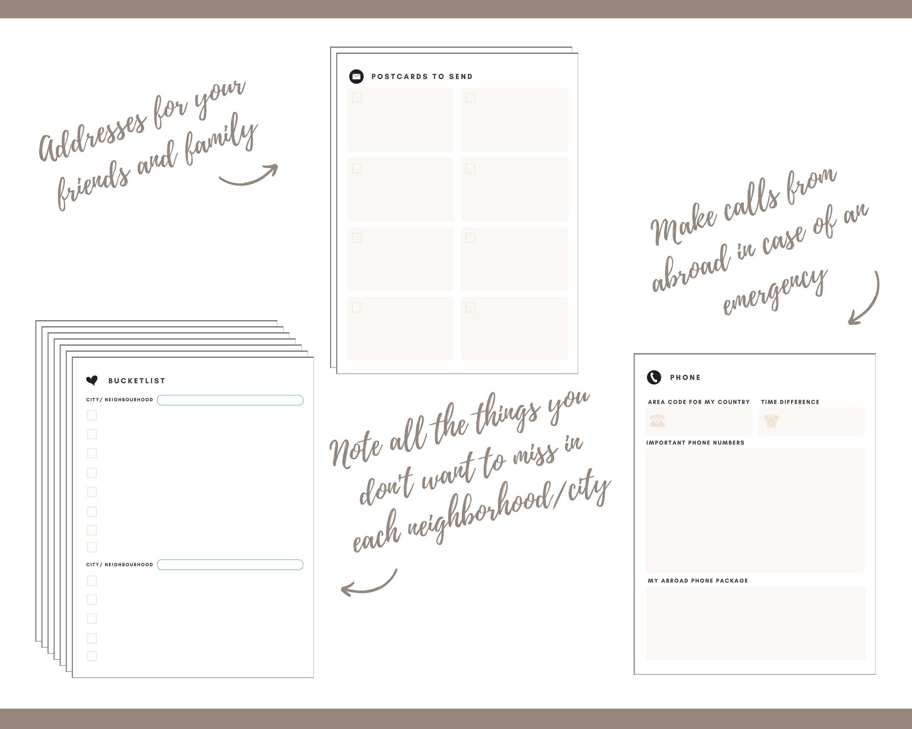 Travel Notebook Travel Diary Travel Journal Travel Gift - Etsy Canada