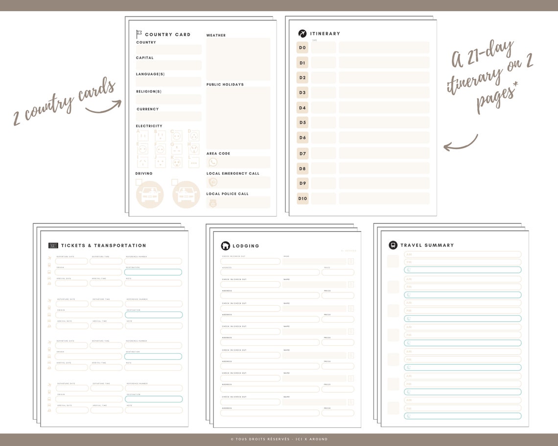 Travel Notebook Travel Diary Travel Journal Travel Gift - Etsy Canada