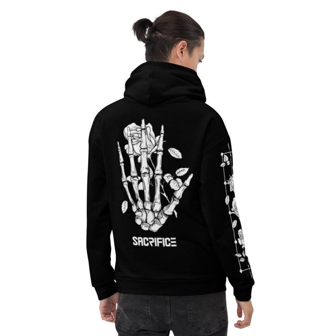 Roses Streetwear Mens/Womens Hoodie Grunge Clothing | Etsy