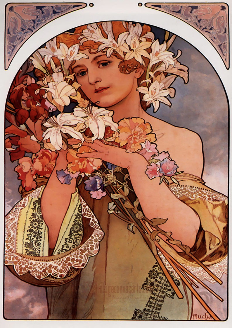Alphonse Mucha Mucha Home Decor Alphonse Mucha Art Nouveau - Etsy