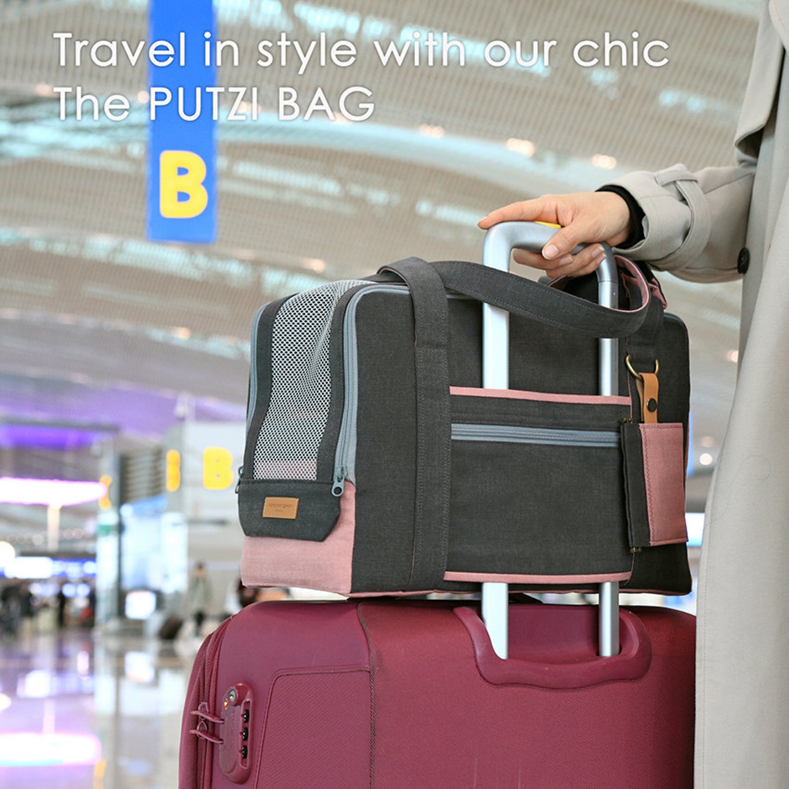 PUTZI BAG BOUQUET 2 : Pet Carrierdog Carrier2 Floral Colors | Etsy