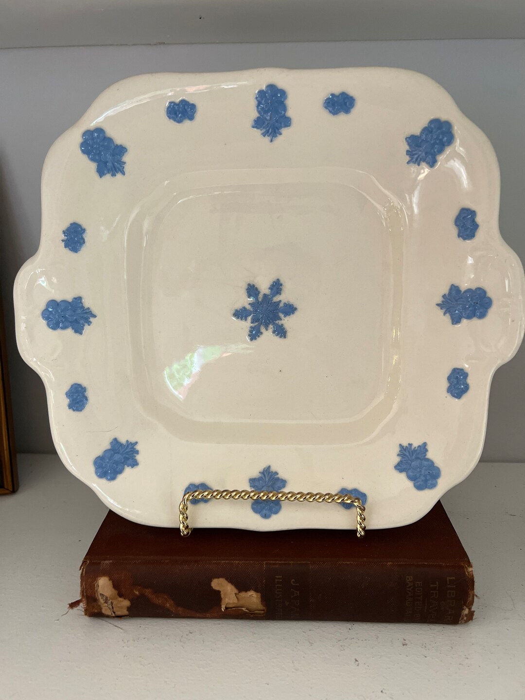 Blue and Ivory Victorian Ware Adams England. - Etsy