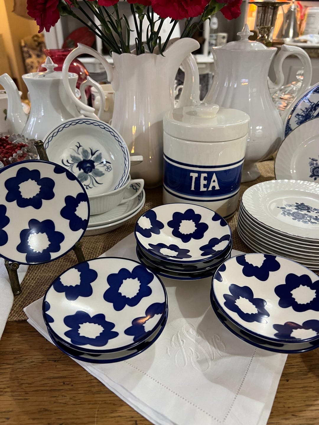 Blue and White Crofton Tapas Dishes. Set of 8. - Etsy
