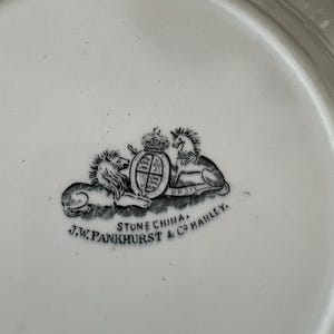 White Antique English Ironstone 10” Rimmed Bowl. JW Pankhurst & Co. - Etsy