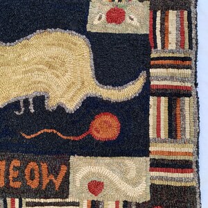 Primitive Folk Art Hand Hooked Rug. Measures 24 X 21. - Etsy