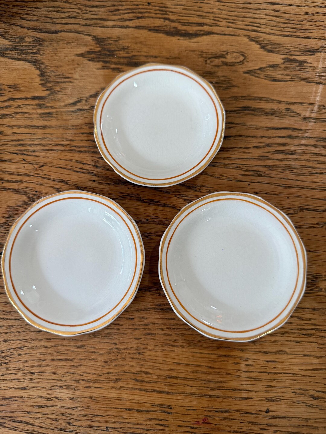 Vintage Butter Pats. Set of 3. - Etsy