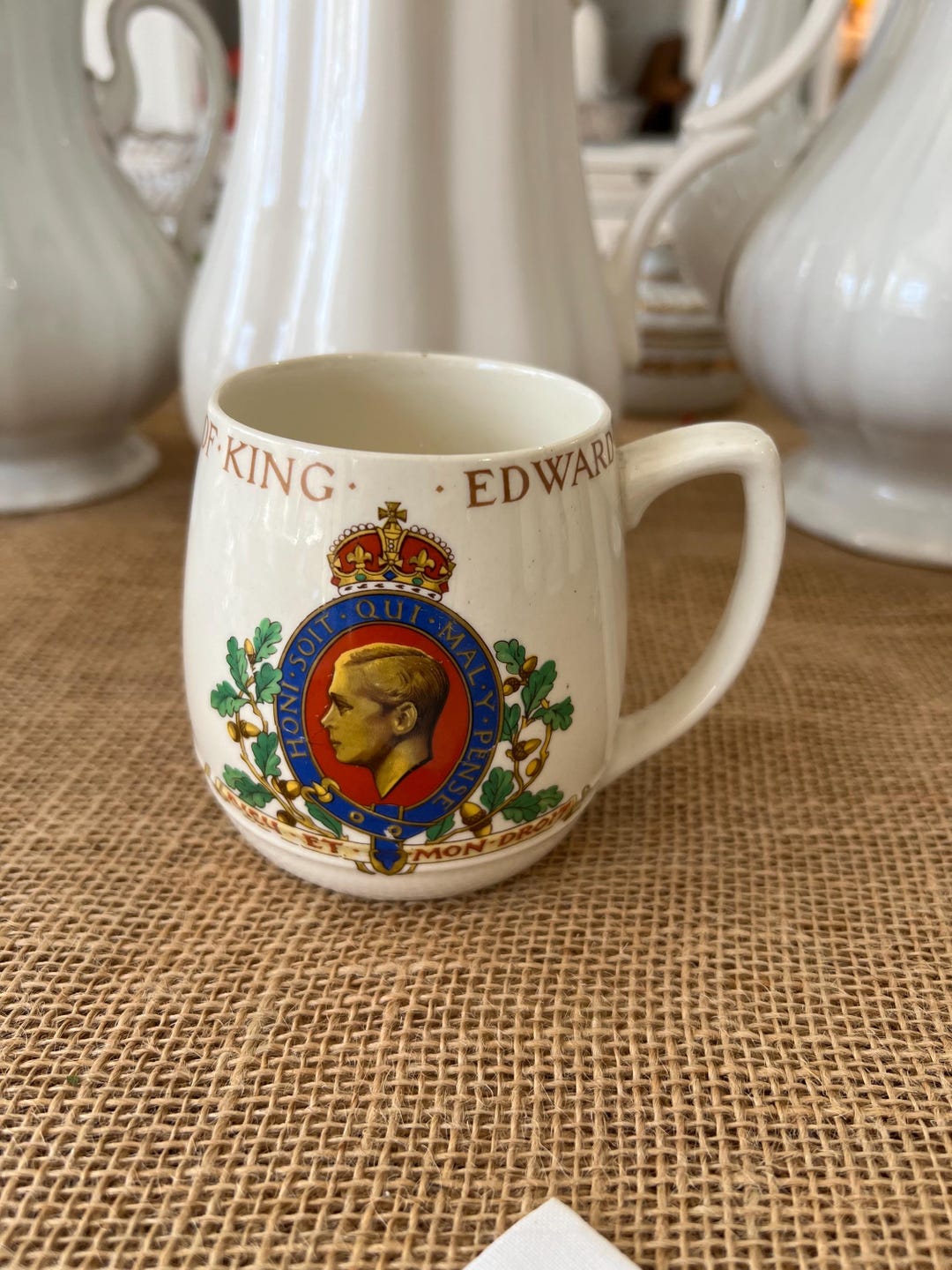 Coronation Mug of Edward VIII - Etsy
