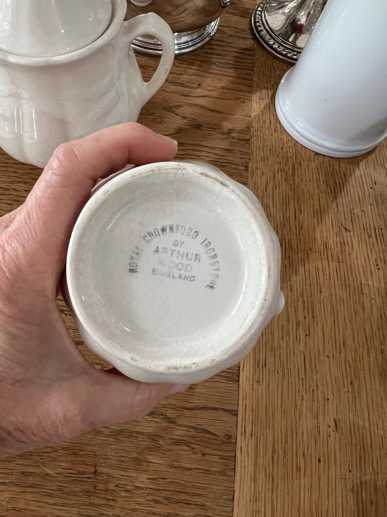 Creamware English Ironstone Creamer and Sugar Bowl. - Etsy