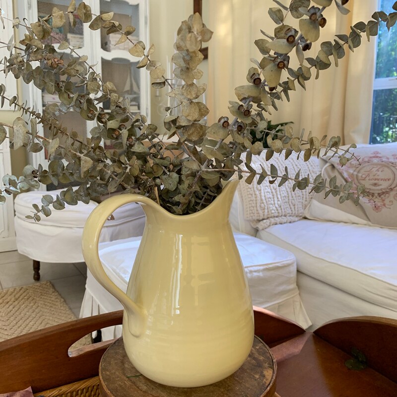 Small Yellow Pitcher - Etsy