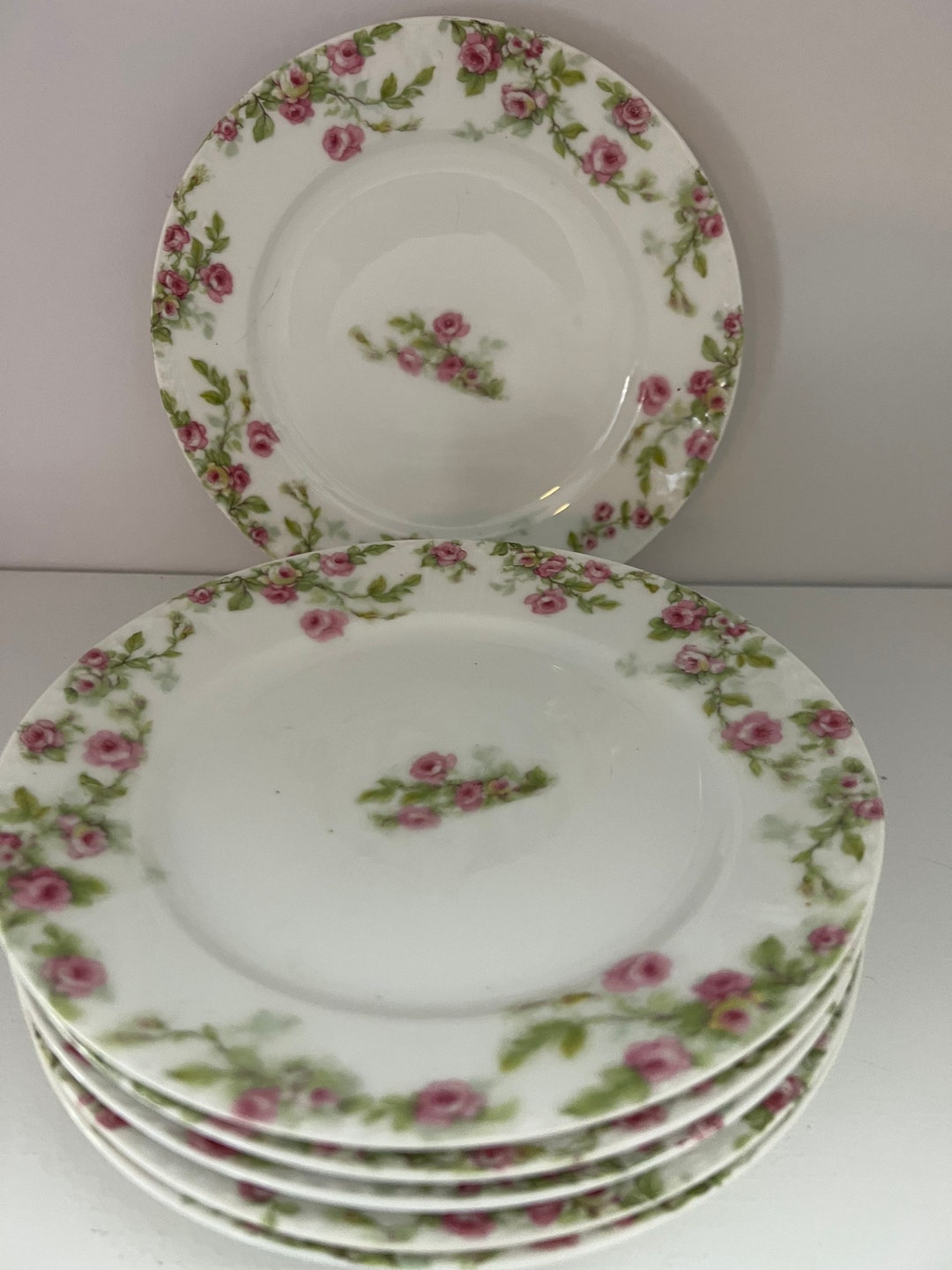Vintage Limoge Set of 6 Dessert Plates. Measure 7.25”. Very Good ...