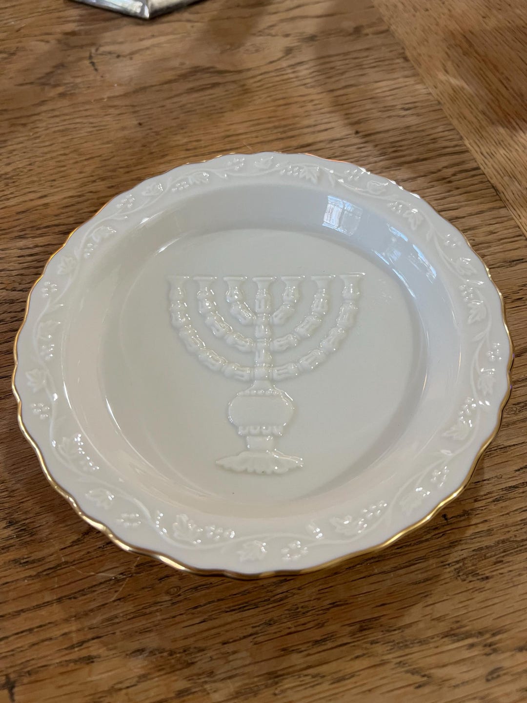 Lenox Menorah Plate. - Etsy