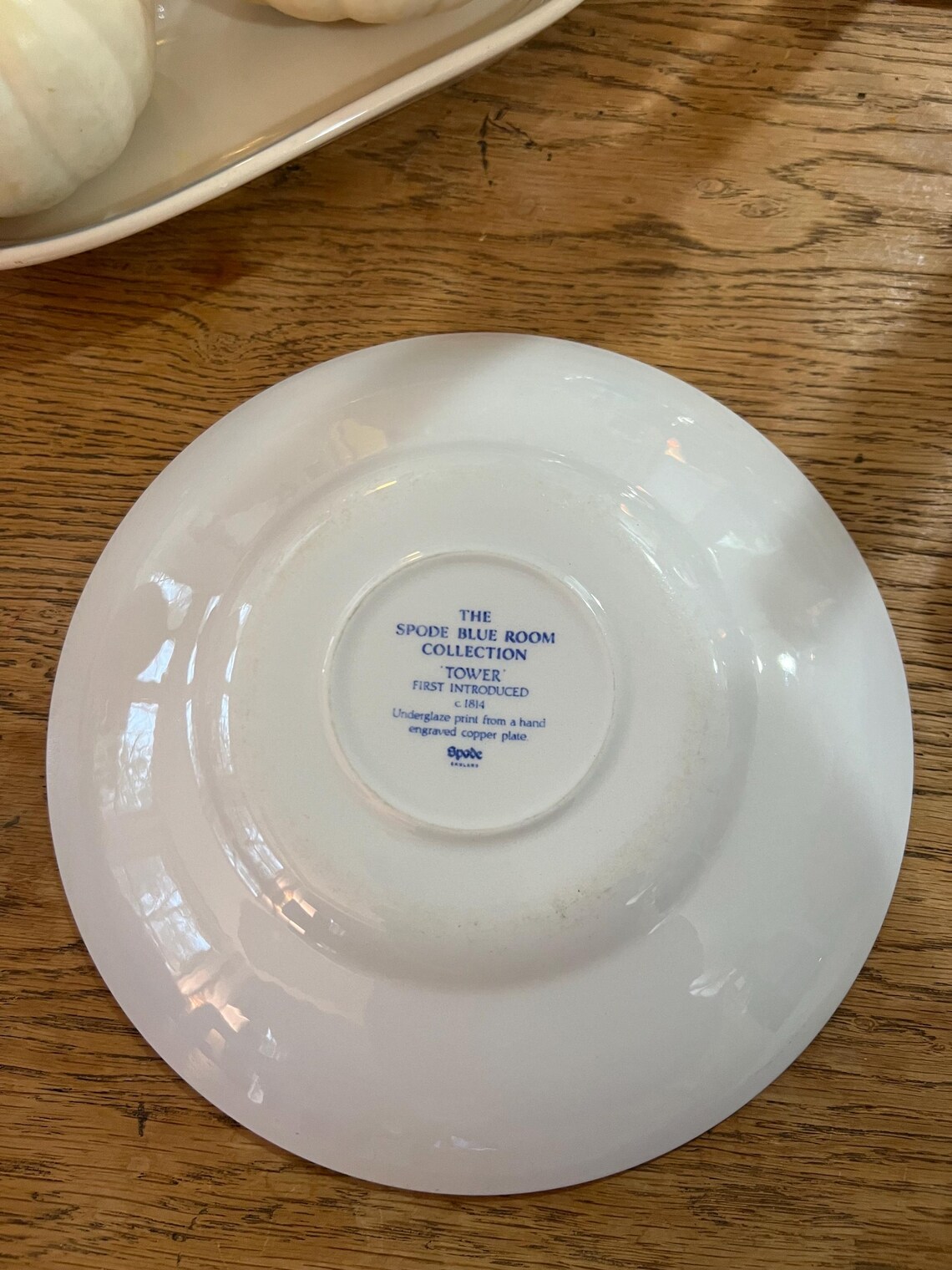Blue and White Vintage Spode Bowl - Etsy