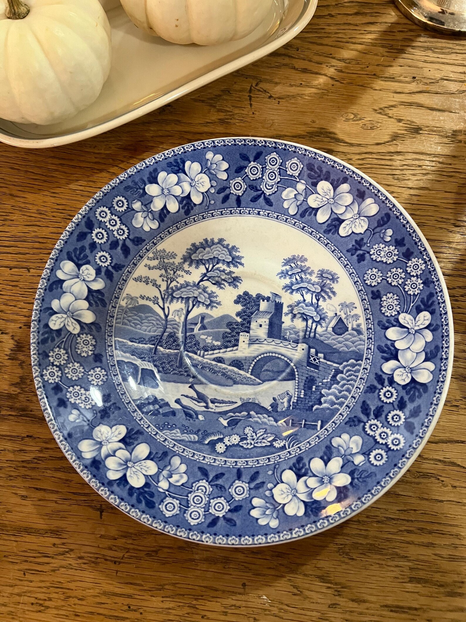 Blue and White Vintage Spode Bowl - Etsy