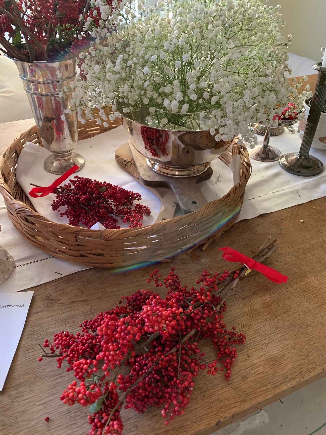 Dried All Natural Pepperberry Stems. - Etsy