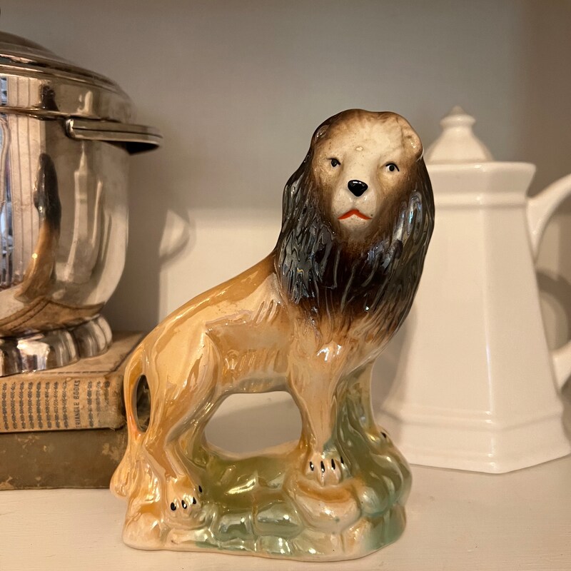 Ceramic Lion - Etsy