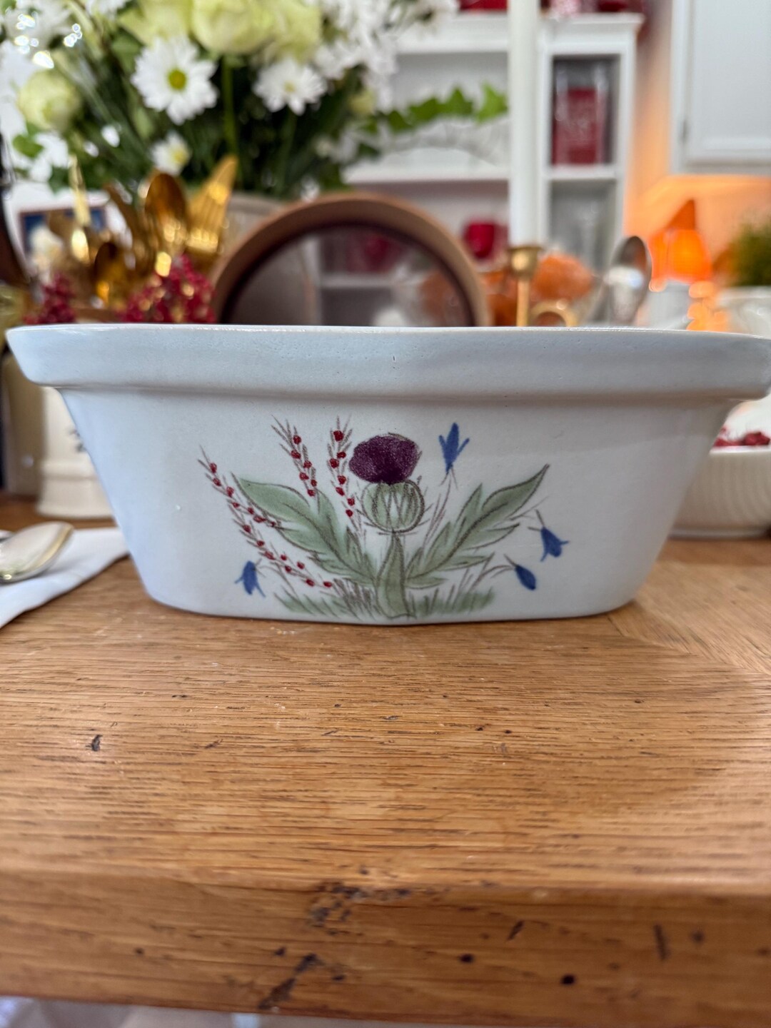 Light Blue Handpainted Buchan Portobello Stoneware Thistleware ...