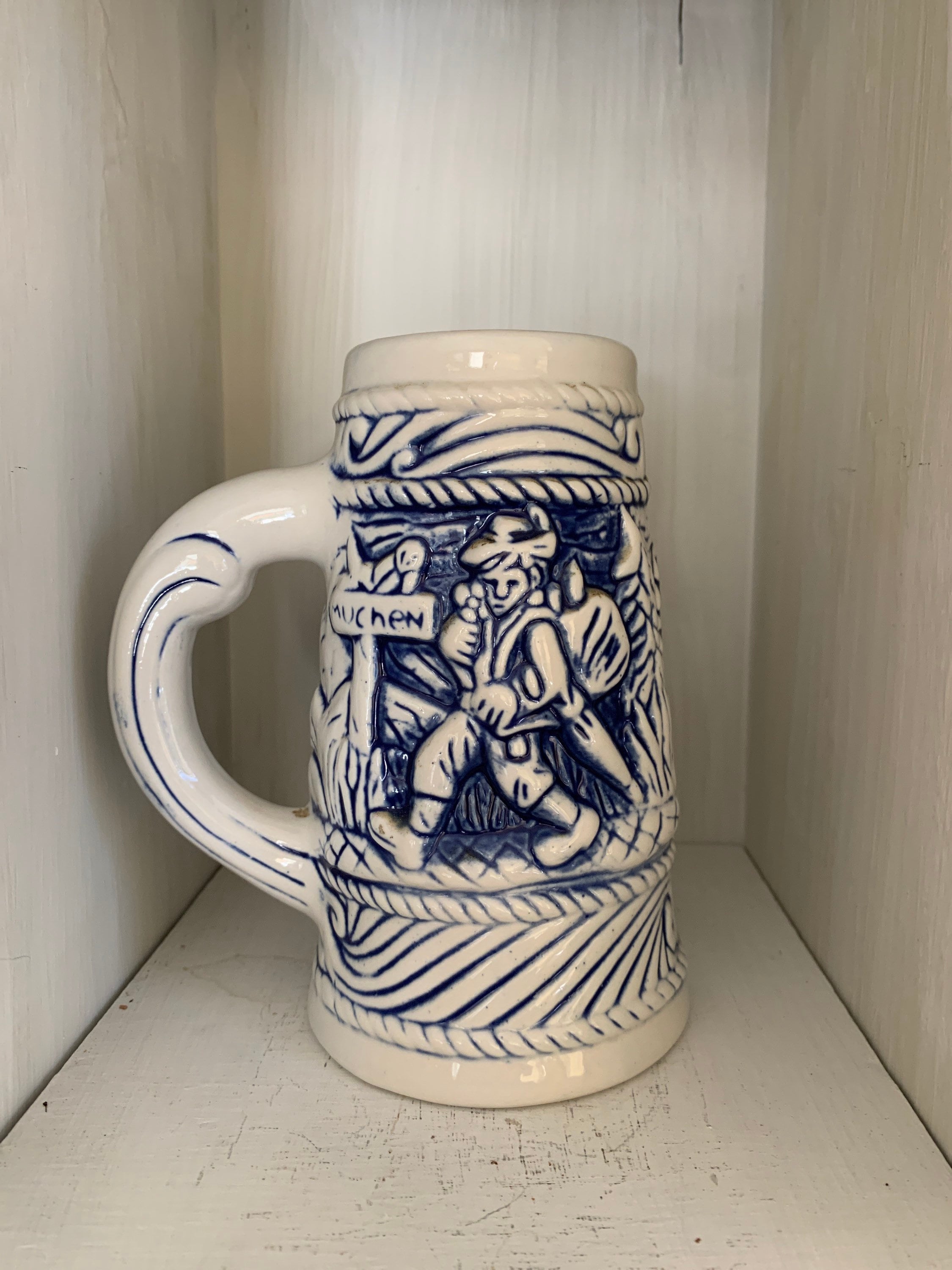 White Ceramic Stein