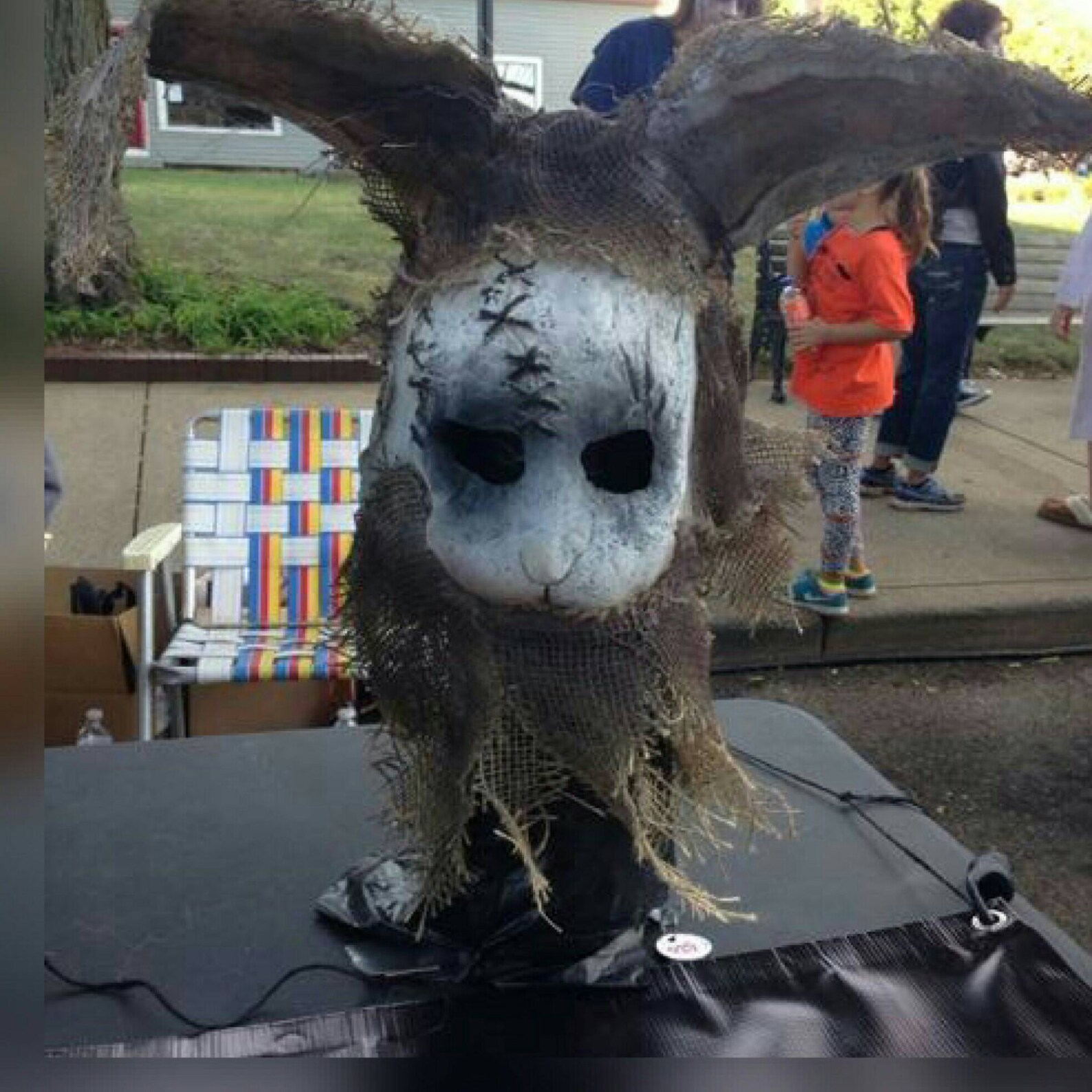 Burlap Bunny Mask | Etsy