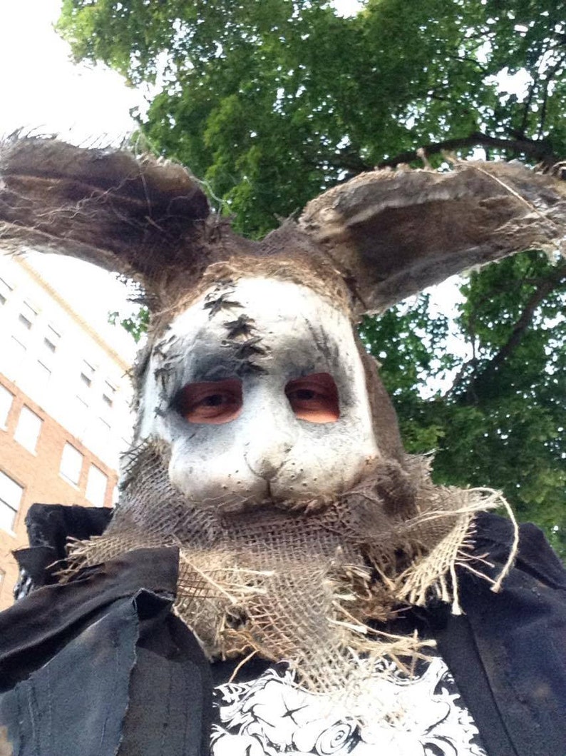 Burlap Bunny Mask | Etsy
