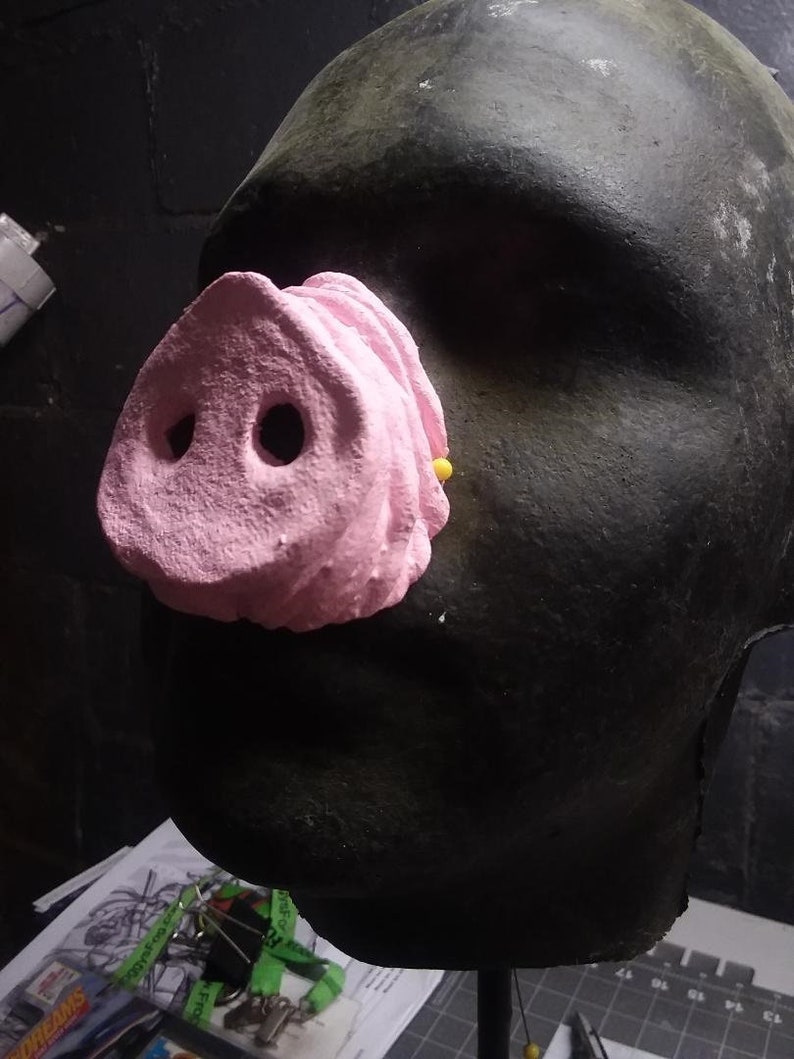 Pig Nose prosthetic or elastic strap | Etsy