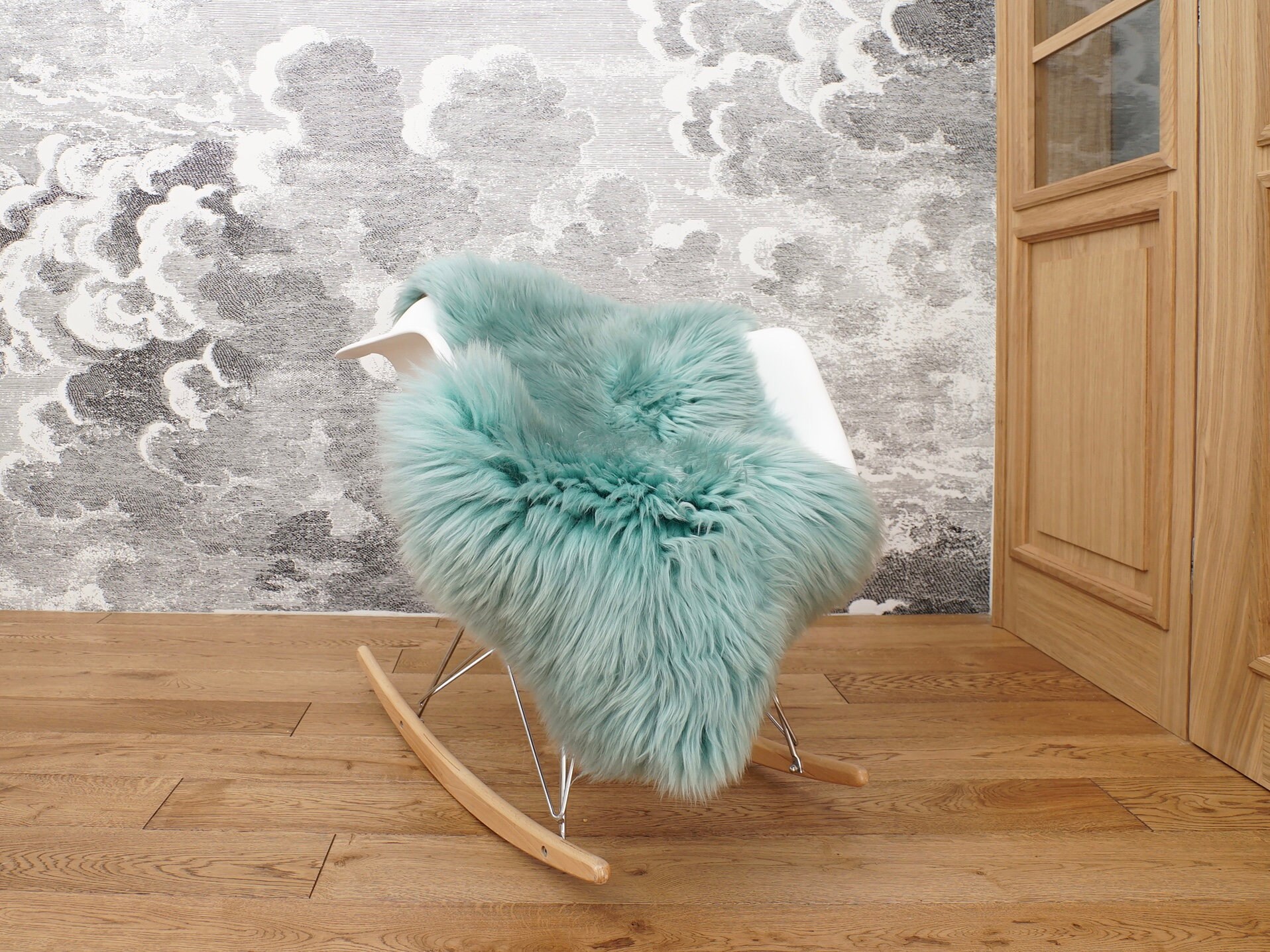 Original Natural GIANT Rug X 50 X 30 Aqua Genuine | Etsy