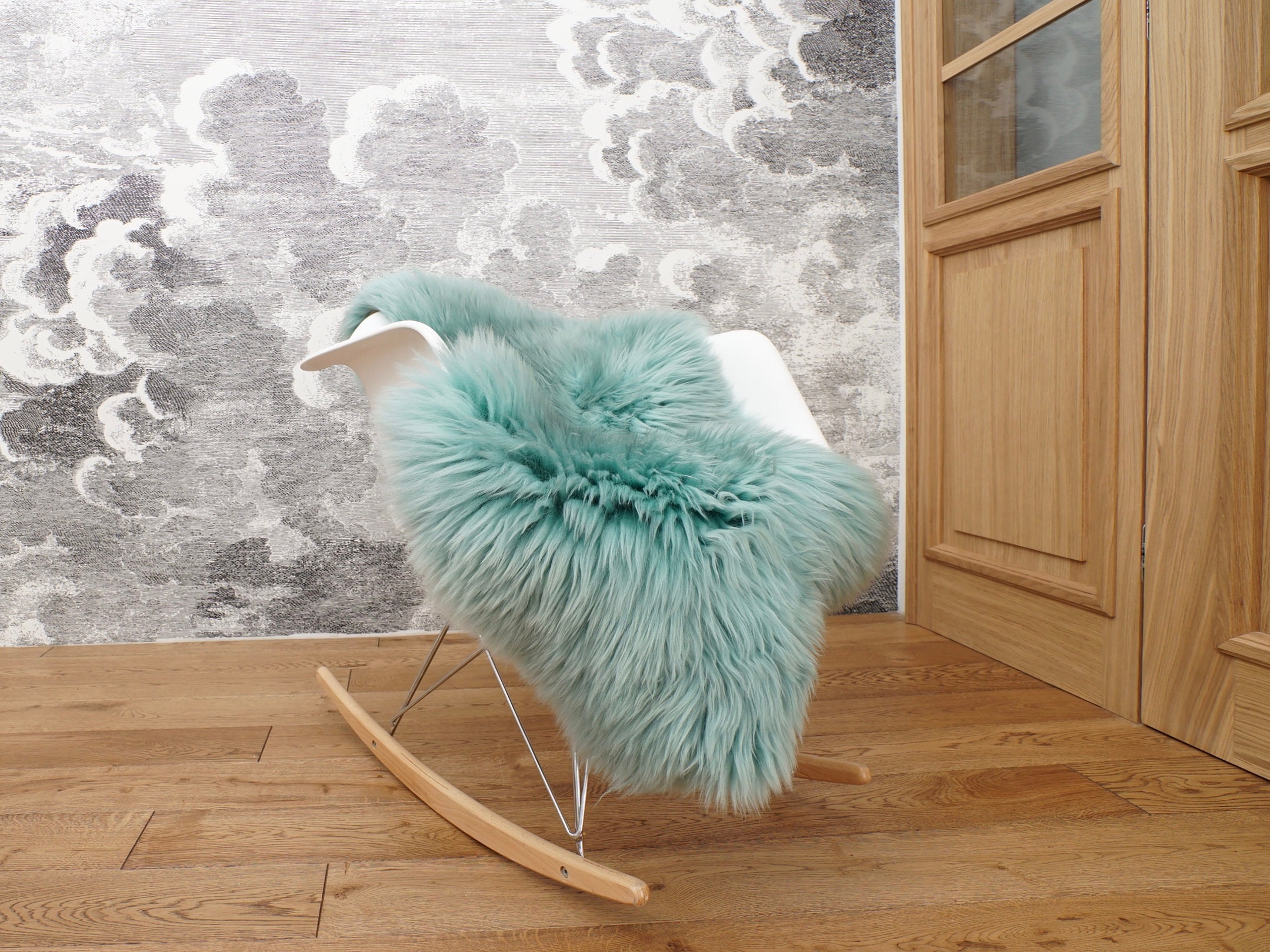 Original Natural GIANT Rug X 50 X 30 Aqua Genuine | Etsy