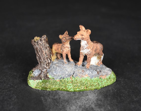 Lemax Fox & Her Pup Woodland Forest Animals Christmas Village - Etsy