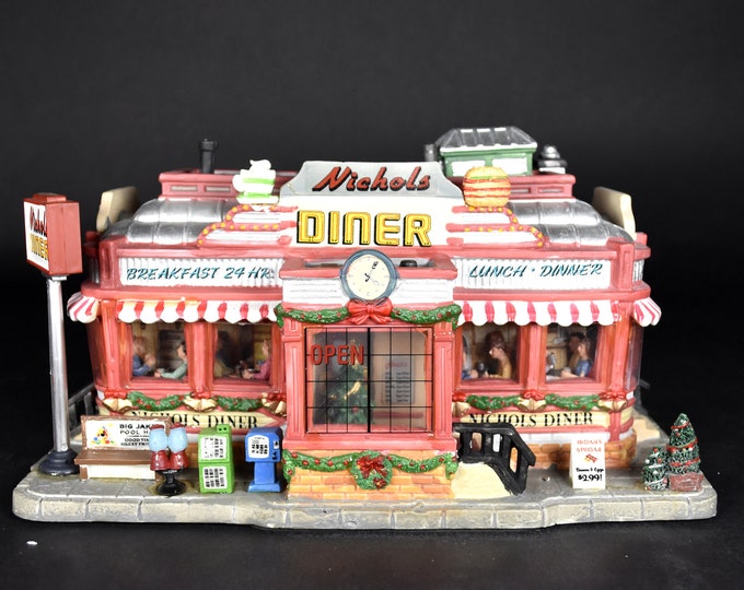 Lemax Carole Towne Nichols Diner Lighted Christmas Village House - Etsy